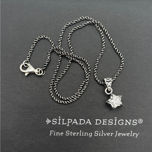 Silpada | Jewelry | Vintage Silpada 925 Sterling Silver Cz Star Pendant ...